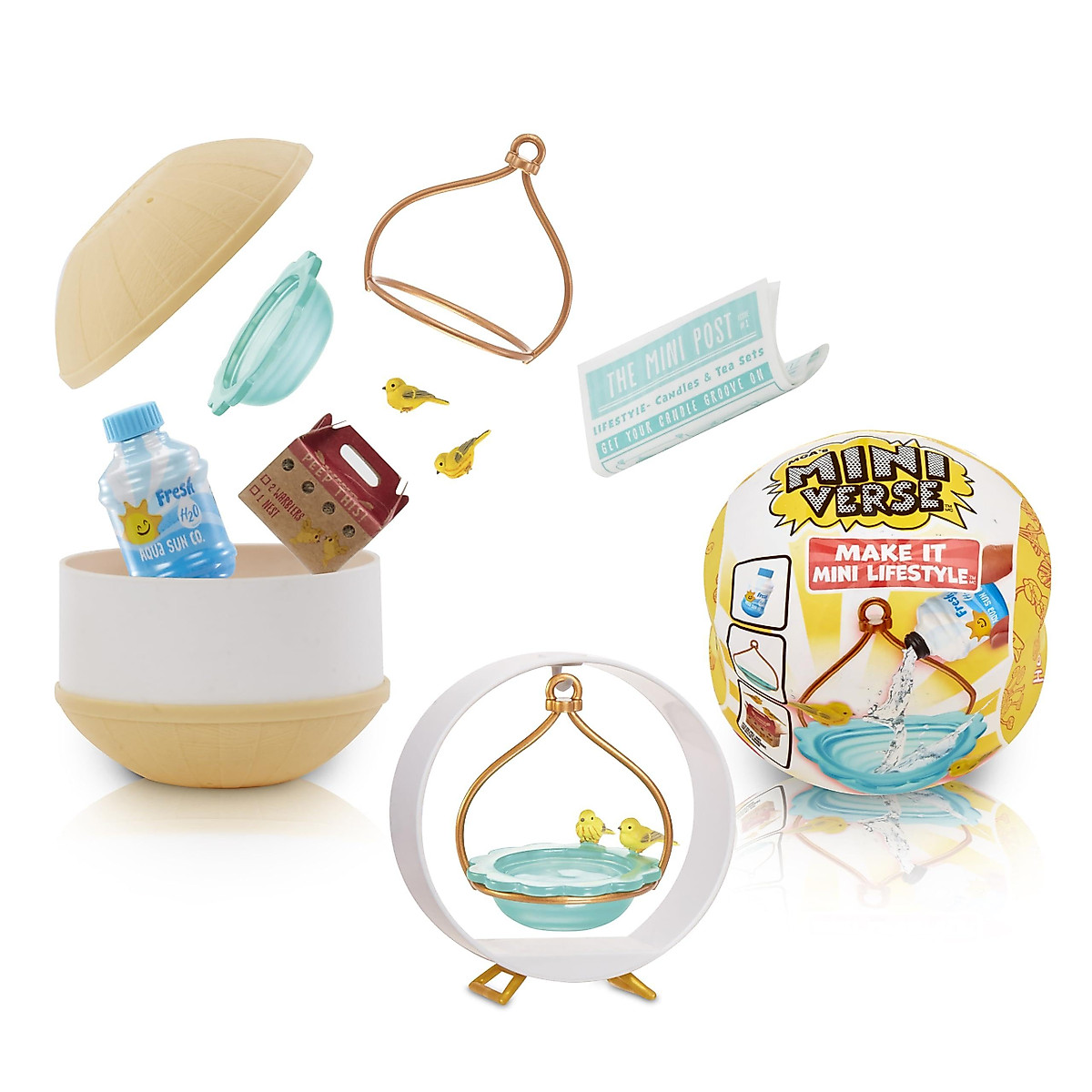 MGA's Miniverse Make It Mini Lifestyle Home Series 1 Collectibles, Mystery Blind Packaging, DIY Crafts, Resin Play, Replica Items, Mini Plants, Birdhouses, Bouquets Collectors, 8+