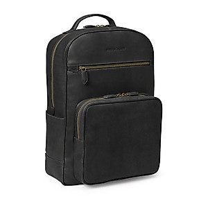 Johnston & Murphy Men's Rhodes Backpack Black Full Grain