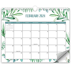 Aesthetic Greenery 2024 Wall Calendar - Runs from June 2023 Until December 2024 - The Perfect 23-24 Spiral Calendar and Monthly Planner for Easy Organizing