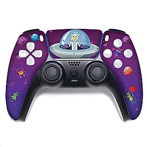 Ricky - Morty Custom PS-5 Controller Wireless compatible with Play-Station 5 Console by BCB Controllers | Proudly Customized in USA with Permanent HYDRO-DIP Printing (NOT JUST A SKIN)