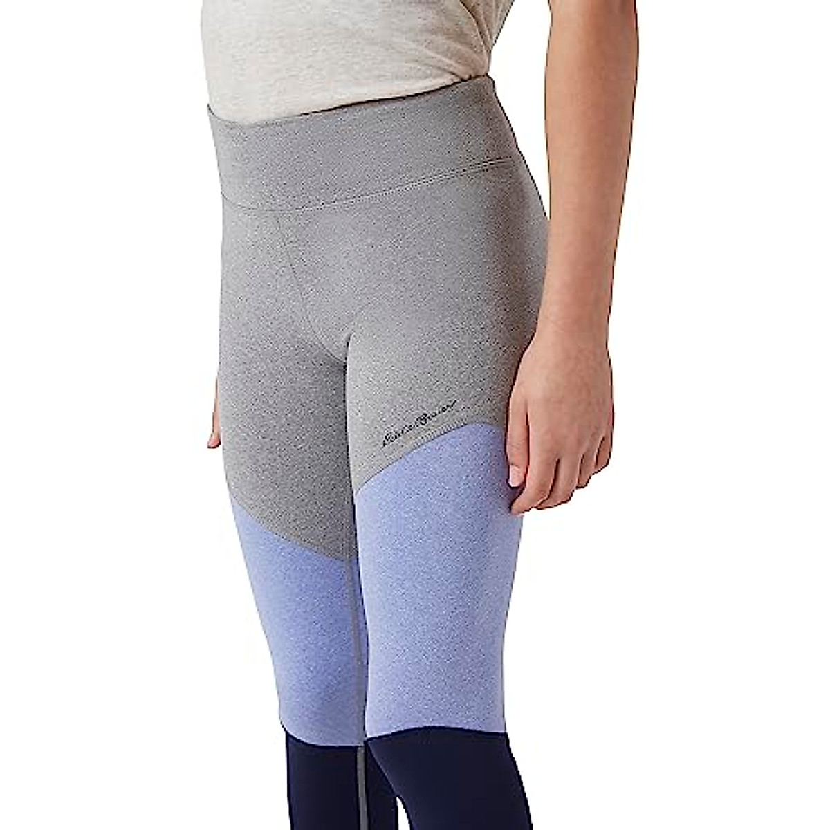 Eddie Bauer Girls' Leggings - Performance Stretch Activewear Leggings - Yoga Pants with Pocket for Girls (5-16), Size 16, Purple Heather