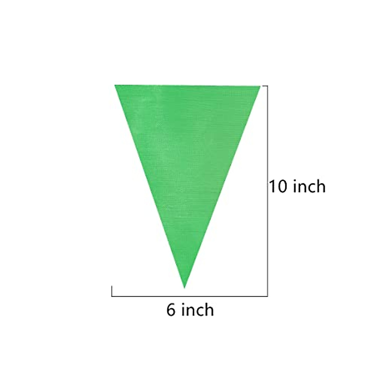 tibijoy 260 Feet Green Pennant Banners Flags DIY String Triangle Bunting Flags Polyester Banners for Party Grand Opening,Christmas Party,Outdoor Decorations,150 Pcs