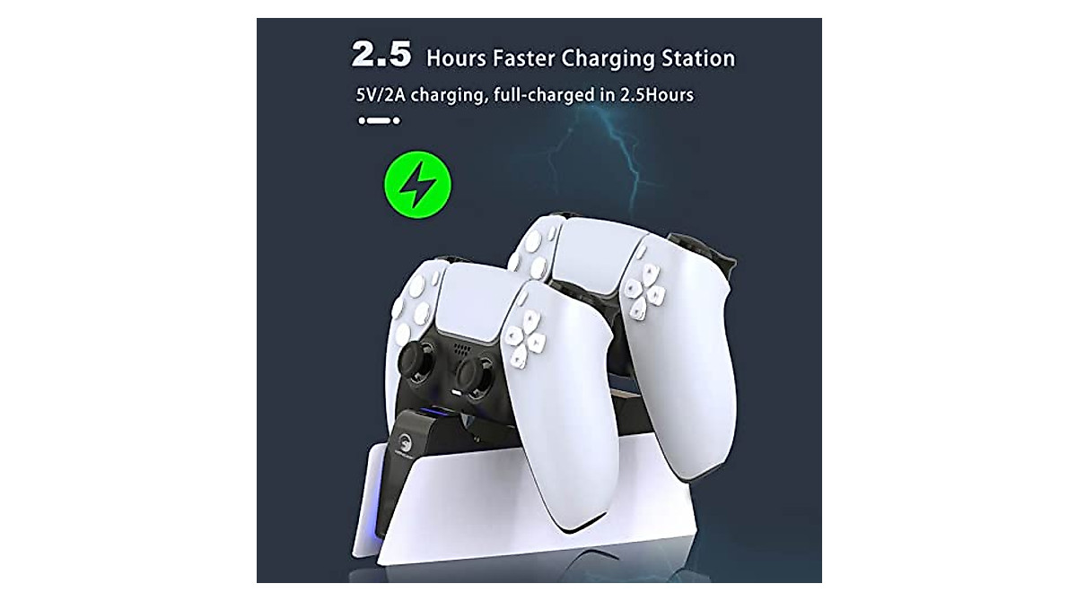 Fast PS5 Controller Charging Station - DualSense Dock
