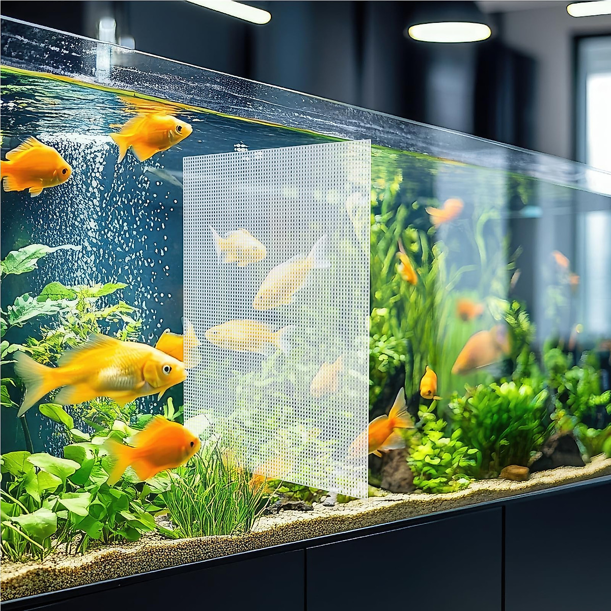 Pllieay 15 Pieces 7 Count Plastic Mesh Canvas Sheets for Embroidery, Acrylic Yarn Crafting, Knit and Crochet Projects (10 x 13 inch, White)