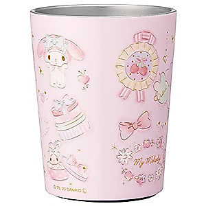 Skater STCV1-A My Melody Happiness Girl Sanrio Insulated Coffee Stainless Steel Tumbler, 8.5 fl oz (240 ml),