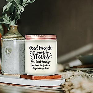 Volufia Candles Gifts for Friend, Friendship Gifts for Women, Best Friend Female, BFF, Bestie, Coworkers - Best Friend Gift for Women - Christmas Birthday Gifts - Funny Lavender Scented Candle