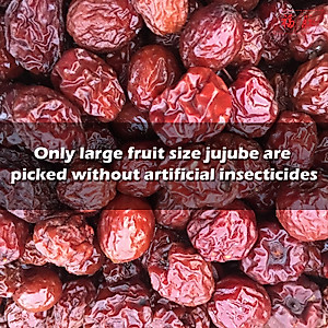 FU PAI E JIAO Jujube Pitted - Chinese Date Individually Wrapped, Non-GMO, Sweet Caramel Flavor, Natural Fruit Snacks 11.3oz