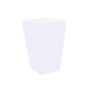 SHOWERORO 100pcs Boxes Popcorn Cartons White Boxes Popcorn Bags for Party Popcorn Bowls Paper Popcorn Bags Merch Candy Bar Containers White Popcorn Boxes Popcorn Buckets Reusable