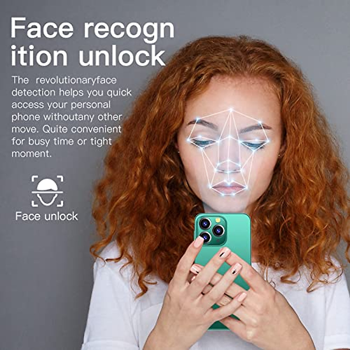 3G Unlocked Cellphone, 6.1 Inch HD Screen, Dual SIM Slots 3G Cellphone,2GB RAM 32GB ROM, Face ID Unlocked Mobile Phone for Android 10 4000mAh(Green)