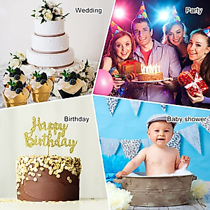 Queekay Tulip Cupcake Liners for Baking Muffin Aluminum Foil Paper Baking Cups Disposable Cupcake Wrappers Greaseproof Muffin Liners for New Year Wedding Baby Shower Xmas(Gold, Black, 160 Pcs)