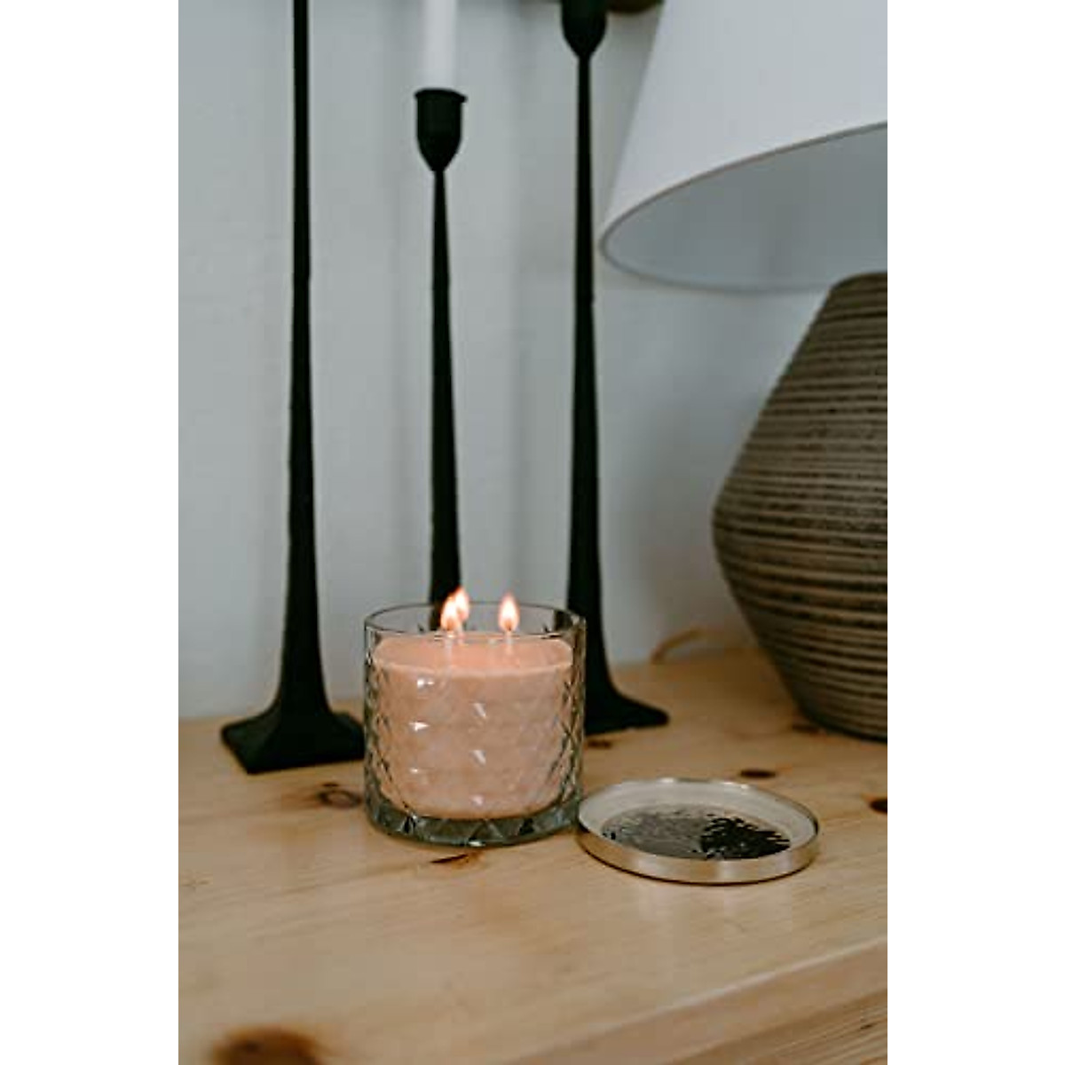 Gold Canyon™ - Cinnamon Vanilla Scented Candle, Three-Wick, Heritage Diamond-Cut Glass Jar, New & Improved Look 2022