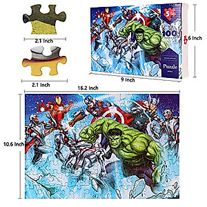 Kids Puzzle,100 Pieces Puzzles for Kids,Cardboard Kids Puzzles for Ages 5-12 Year olds,Educational Jigsaw Puzzle Kids Toy