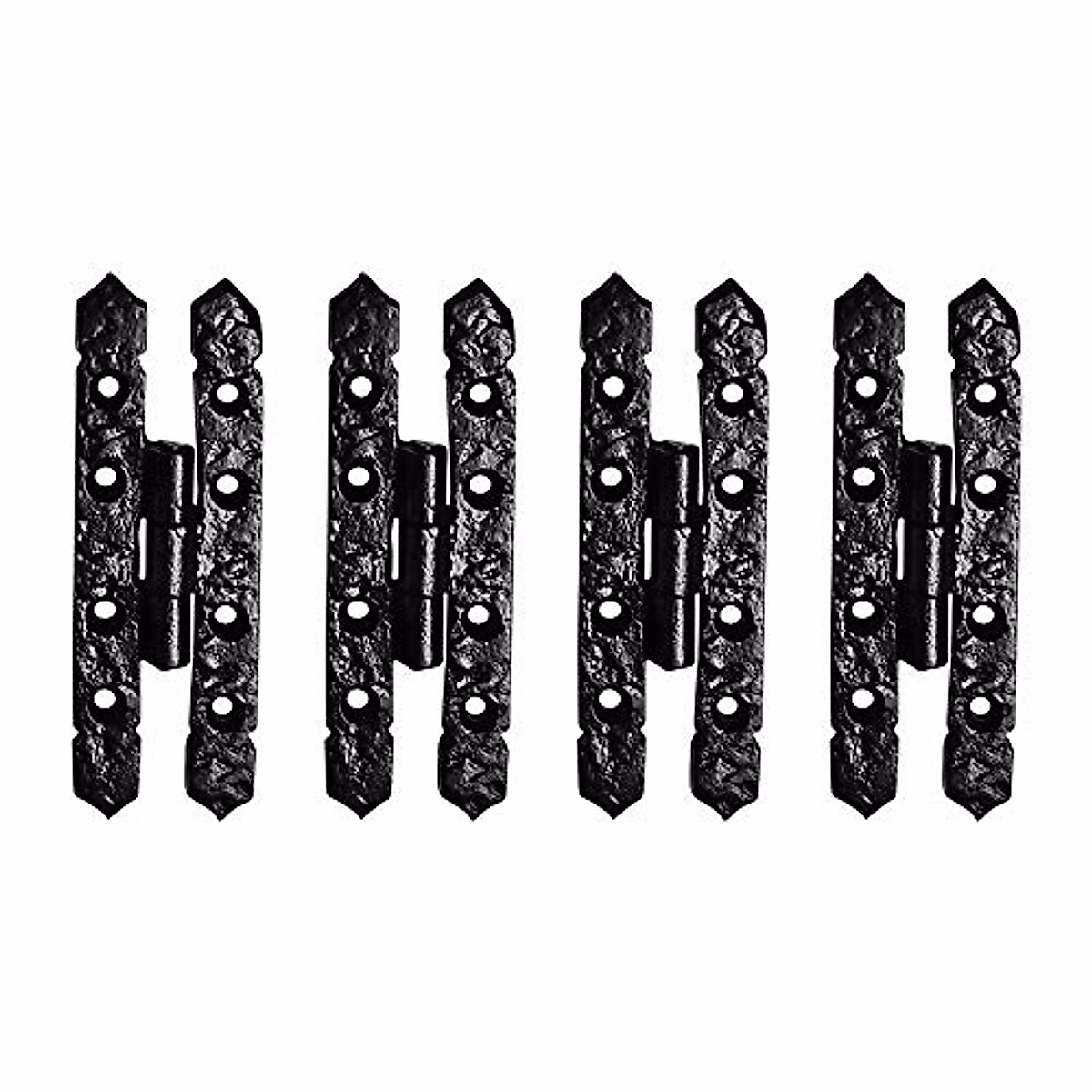 Akatva Cabinet Hinge Set - 4-Piece Cabinet Hinges for Wooden and Metal Cabinets, Cabinets - Antique Iron Cabinet Door Hinges Hardware Kit - Easy Setup Indoor, Outdoor Cabinet Door Hinge Set