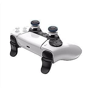 ASHATA 2Pcs Thumbstick Extender for PS5, 3D Texture Thumb Grip Stick Joystick Thumbstick for Playstation 5 Controller (White)