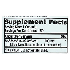 Natrol Acidophilus Probiotic - 100 mg - 150 Capsules