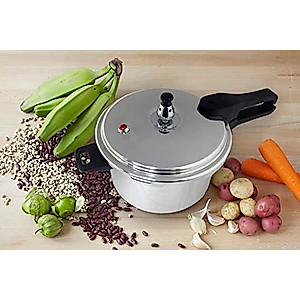 IMUSA 7 Quart Stovetop Aluminum Pressure Cooker with Safely Valve
