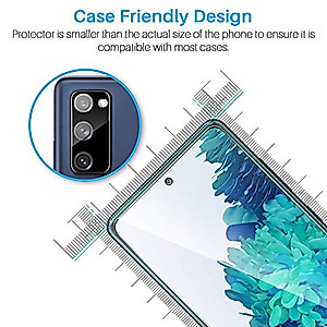 LK [3+3 Pack] 3 Pack Samsung Galaxy S20 FE 5G Screen Protector + 3 Pack Black Camera Lens Protector, 9H Tempered Glass for Galaxy S20 FE, Easy Installation, Bubble Free [Not Fit for Galaxy S20]