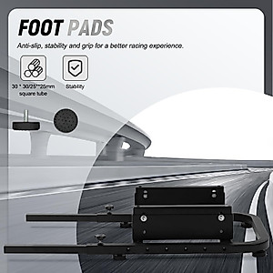 Marada Racing Rear Seat Stand Add-On Rear Half Chair Stand for Steering Wheel Stands to Racing Simulator Cockpit, Universal Bucket Frame Mount Bracket,49cm,No Seat