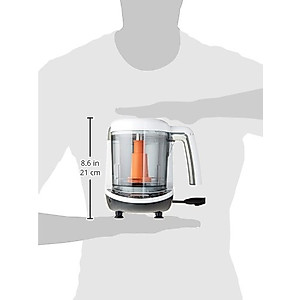 Baby Brezza Small Baby Food Maker Set – Cooker and Blender in One to Steam and Puree Baby Food for Pouches - Make Organic Food for Infants and Toddlers - Includes 3 Pouches and 3 Funnels