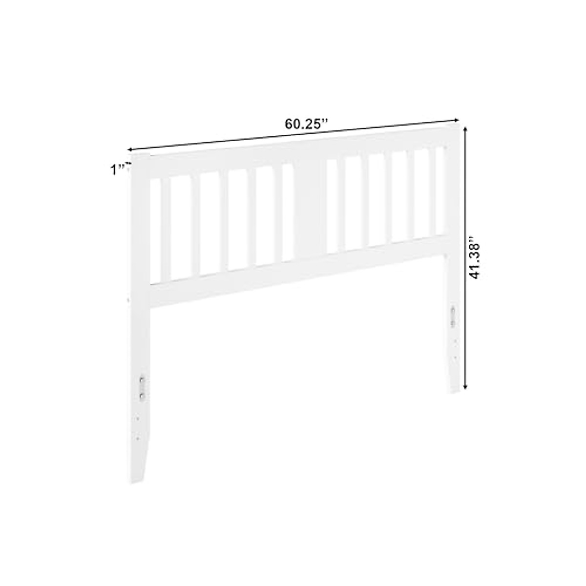 AFI Tahoe Queen Headboard with USB Turbo Charger in White