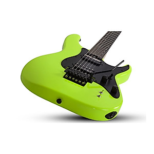 Schecter Sun Valley Super Shredder FR S 6-String Electric Guitar in Birch Green Bundle with Hard Shell Protective Case (2 Items)
