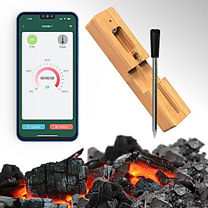 Our M2 Meat Thermometer Digital – App Controlled Bluetooth Meat Thermometer – Meater Thermometer Wireless for Cooking – Stainless Steel Grill, Oven, Smoker, BBQ Thermometer