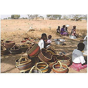 Mini Market Basket Ghana 7-9" Across - Colors Vary