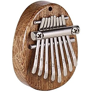 Thumb Piano 8 Key Mini Kalimba, Exquisite Finger Piano, Portable Marimba Musical Instrument Gift, Wooden Finger Mbira with Lanyard Special Gifts for Kids and Adults Beginners