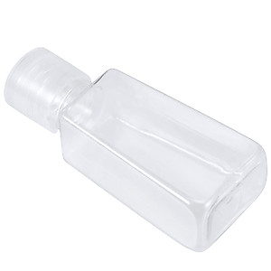 JAPCHET 100 PCS 1 oz Clear Plastic Travel Bottles with Flip Cap, Travel Size Refillable Flip Top Bottles, Small Portable Flip Cap Containers for Liquid, Lotion, Essential Oils, Shampoo and Toiletries