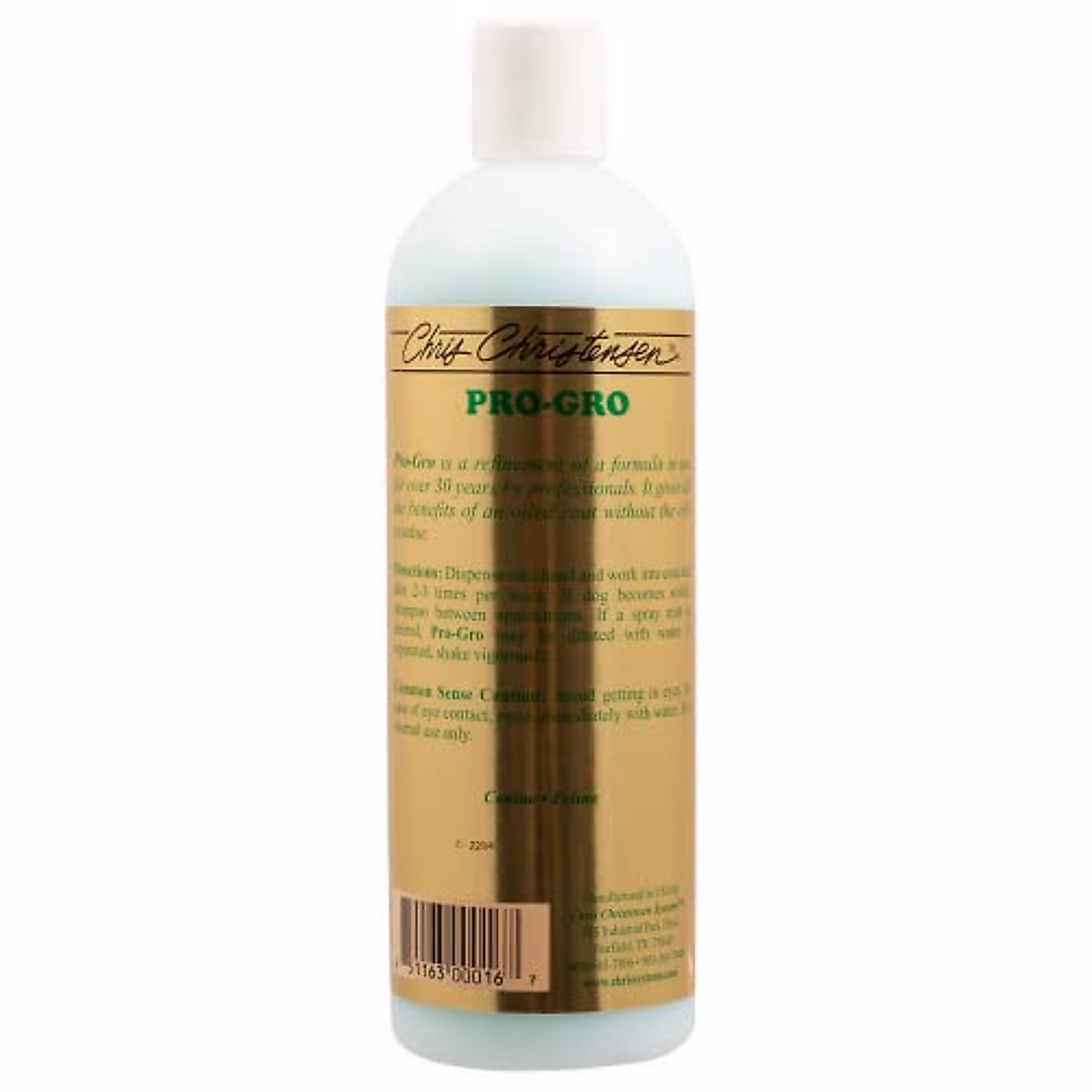 Chris Christensen ProLine Pro-GRO Premium Conditioner, Groom Like a Professional, Deeply Moisturizes, Made in USA, 16 oz