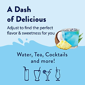 New! Jordan's Skinny Mixes Sugar Free Syrup, Mermaid Flavor, Fruit Flavored Water Enhancer, Drink Mix for Ice Tea, Lemonade & More, Zero Calorie Flavoring, Keto Friendly, 25.4 Fl Oz, 1 Pack