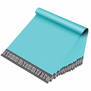 Fuxury Poly Mailers 10x13 Inch Shipping Bags for Clothing Embossed Dots Design Shipping Envelopes Waterproof Mailing Envelopes Self Seal Mailers Poly Bags Durable Package Bags Teal