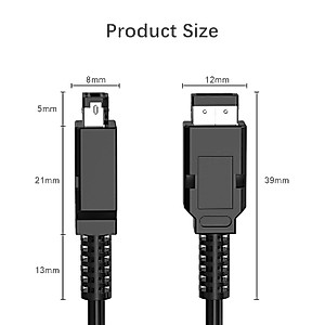 GBC Link Cable, 3.9Feet 2 Player Link Cable Connect Cord for Nintendo Gameboy Color/Pocket/Light, UIInosoo
