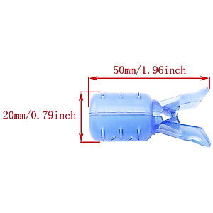 TAODAN 12PCS Portable Squid Jig Hook Protector Fishing Jigs Lure Covers Fishing Hook Cover Fishing Hook Bonnets Squid Jig Hook Protector Case Fishing Tackle Boxes Tools