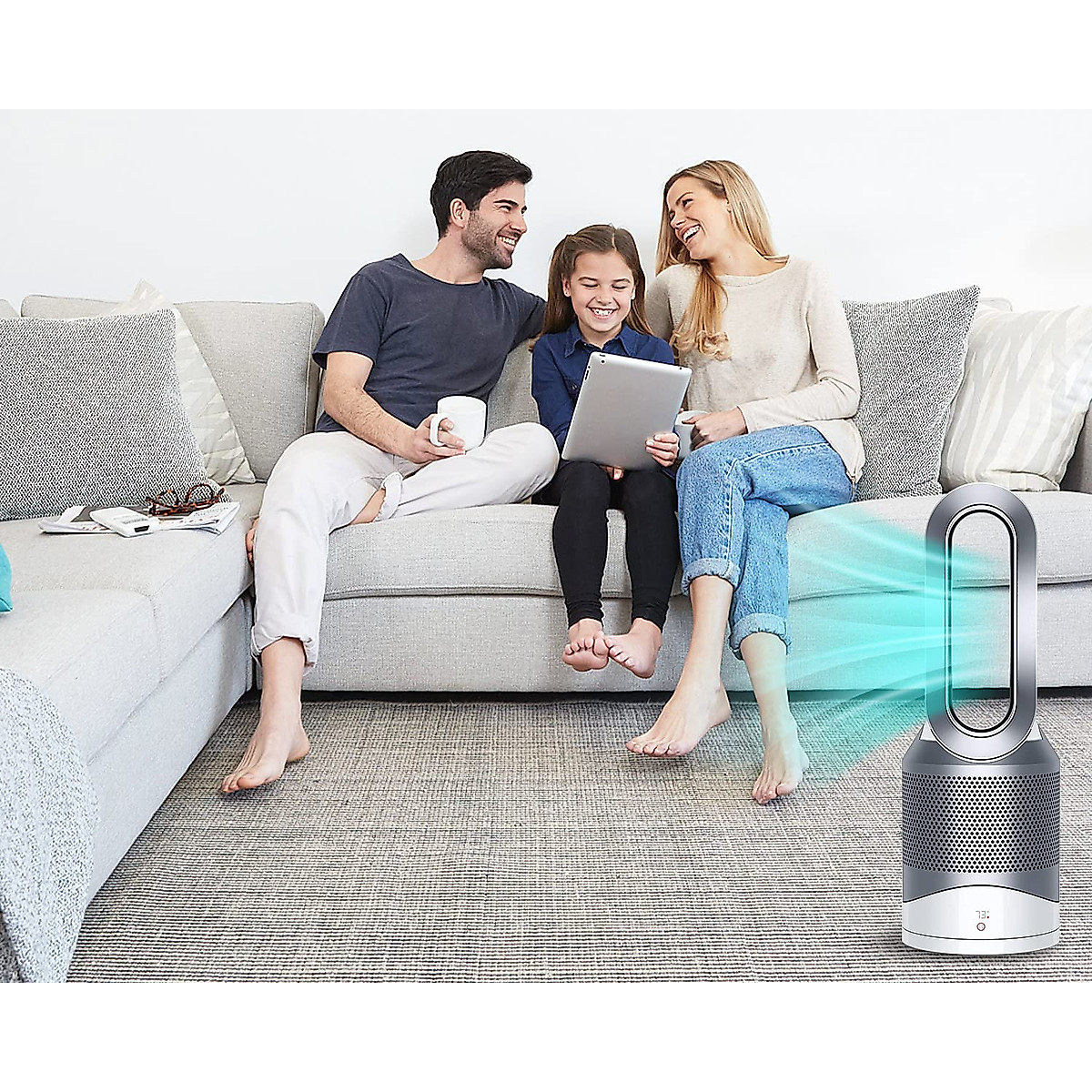 2-Pack MESTICA HP01/HP02 Air Purifier Replacement Filter, 3-in-1 H13 Ture HEPA Air Replacement Filter for Dyson Pure Hot + Cool Link Air Purifier HP01, HP02, DP01,DP02