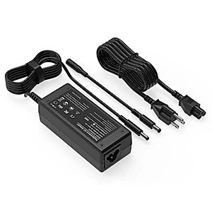 65W 45W 2 Tips Charger for Dell Laptop Charger,Replacement for All 65W 45W Dell inspiron 13 14 15 17 3000 5000 7000 Series laptops Round Connects Chargers（7.4mm and 4.5mm）