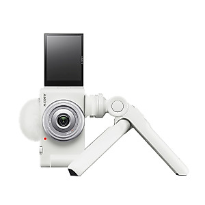 Sony ZV-1F Vlog Camera for Content Creators and Vloggers (White) (Renewed)