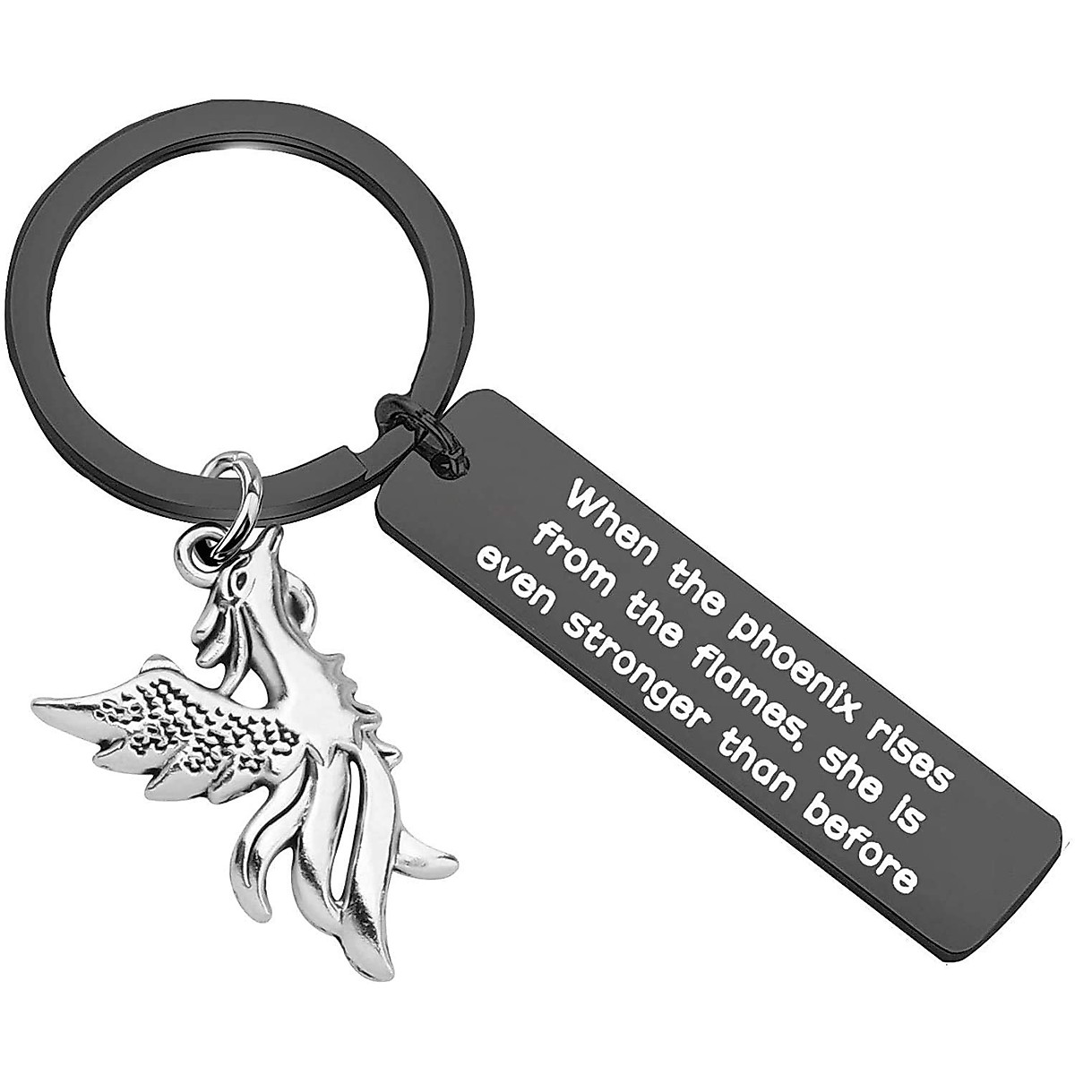 CYTING Phoenix Inspirational Quote Keychain Phoenix Jewelry Motivational Gift