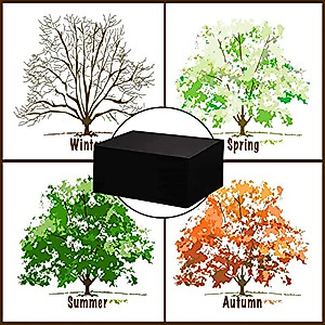 HUHJYUGE Durable Patio Furniture Cover Waterproof 144" L x 87" W x 47" H, Cover for Outdoor Furniture Table and Chairs Windproof Dust-Proof, Table and Chair Covers for Outdoor Furniture