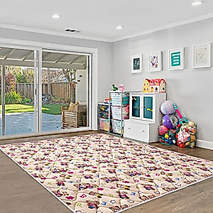 Vibe bear Baby Play Mat 71" X 59", Premium Thicker Foam One-Piece Crawling Mat, Extra Large Anti- Slip Crawling Mat Activity Playmats for Babies,Toddlers, Infants, Play & Tummy Time