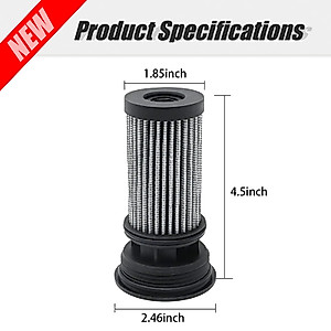 UOIENRT 2 Pack 116-0164 117-0390 Hydro Hydraulic Filter Element Replacement for Exmark Zero Turn Lawn Mower Parker Lazer Z AS E Series