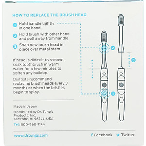 DR TUNG'S Ionic Hygienic Replacement Brush Heads