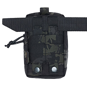 EXCELLENT ELITE SPANKER Tactical EDC Pouch Molle Utility Pouches Phone Holster Pouch Waist Bag Tool Pouch for Molle Accesssories(Multicam Black)
