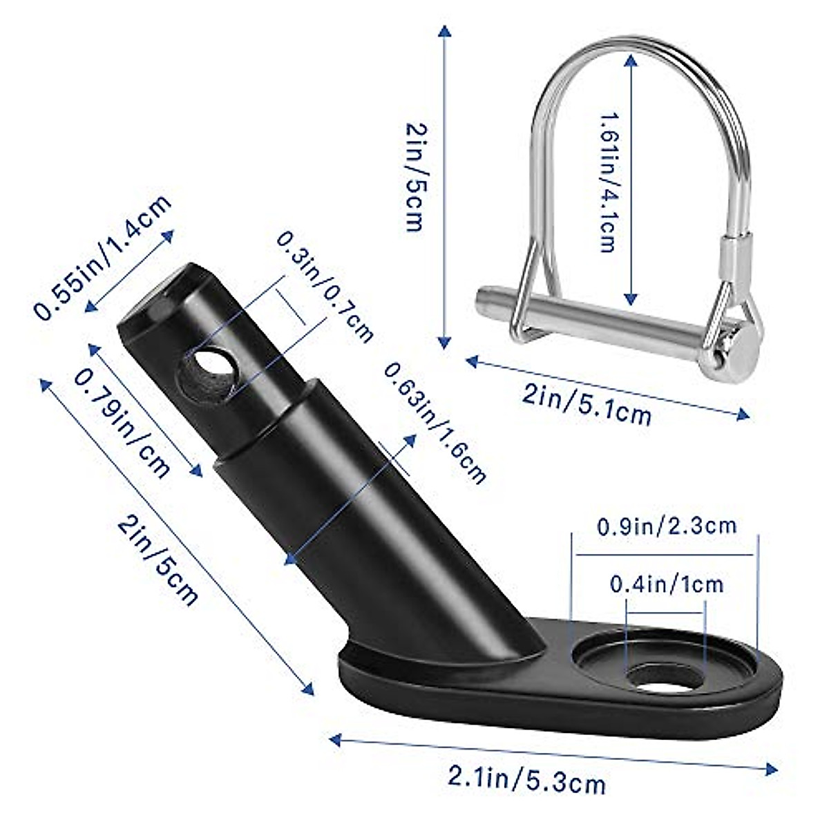 Supkiir Bicycle Trailer Coupler, 2 Pack Portable Bike Trailer Hitch Connector Attachment for Children's Trailers and Most Bicycles