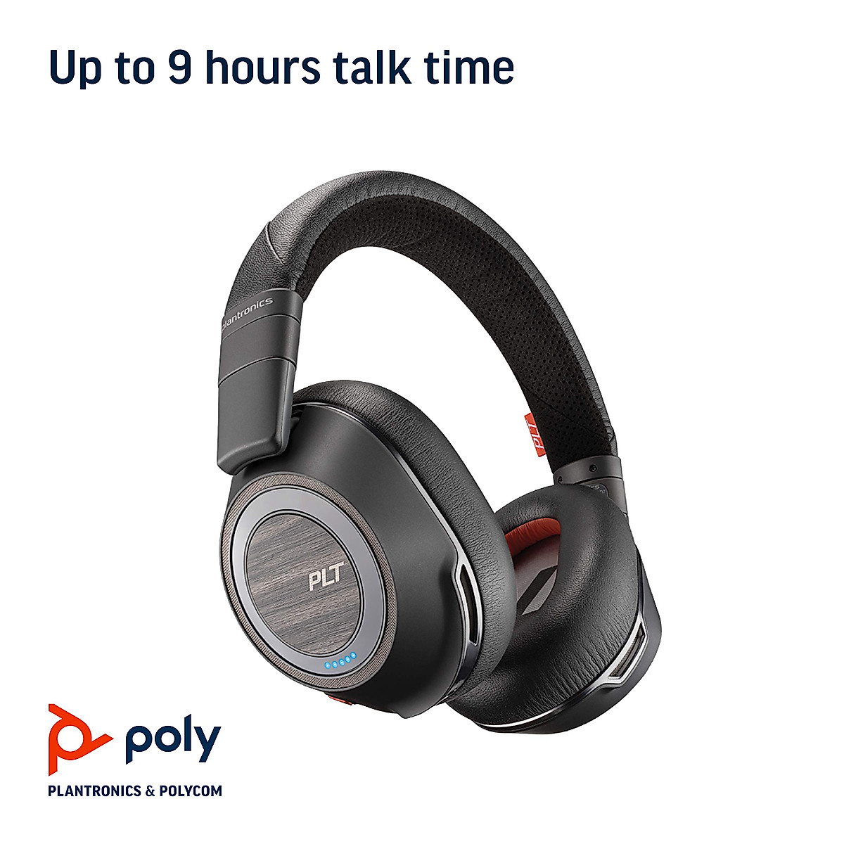 Plantronics - Voyager 8200 UC (Poly) - Bluetooth Dual-Ear (Stereo) Headset - USB-A Compatible to connect to your PC and Mac - Works with Teams, Zoom & more - Dual-Mode Active Noise Canceling
