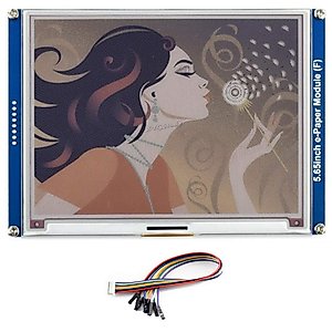 XYGStudy for Raspberry Pi Jetson Nano 5.65inch ACeP 7-Color e-Paper e-Ink Display Module SPI Interface 600×448 Pixels Colorful 5.65" Paper-Like Screen Wide Viewing Angle Low Power Consumption