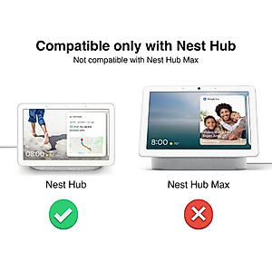 Built3D, Google Nest Hub Home Kitchen Under Cabinet Mount Bracket | All Hardware Included (White)