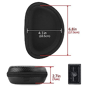 Geekria Shield Headphones Case Compatible with Beats Studio Pro, Solo Pro, Solo3, Solo2 Headphones, Replacement Hard Shell Travel Carrying Bag with Cable Storage (Black)