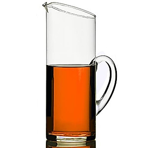 Glass Water Pitcher with Spout – Elegant Serving Carafe for Water, Juice, Sangria, Lemonade, and Cocktails – Crystal-Clear Glass Beverage Pitcher.