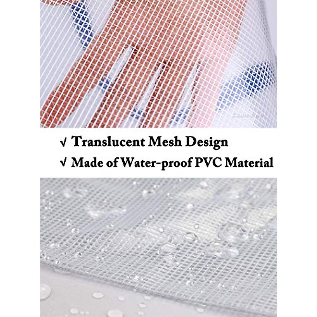 AUSTARK 10Pcs Zipper File Bags Plastic Mesh Zipper Pouch Waterproof Document Bags Board Games Storage Bags for Office School Home Travel, Back to School Supplies (A3 Size 16.9''x12'', White)